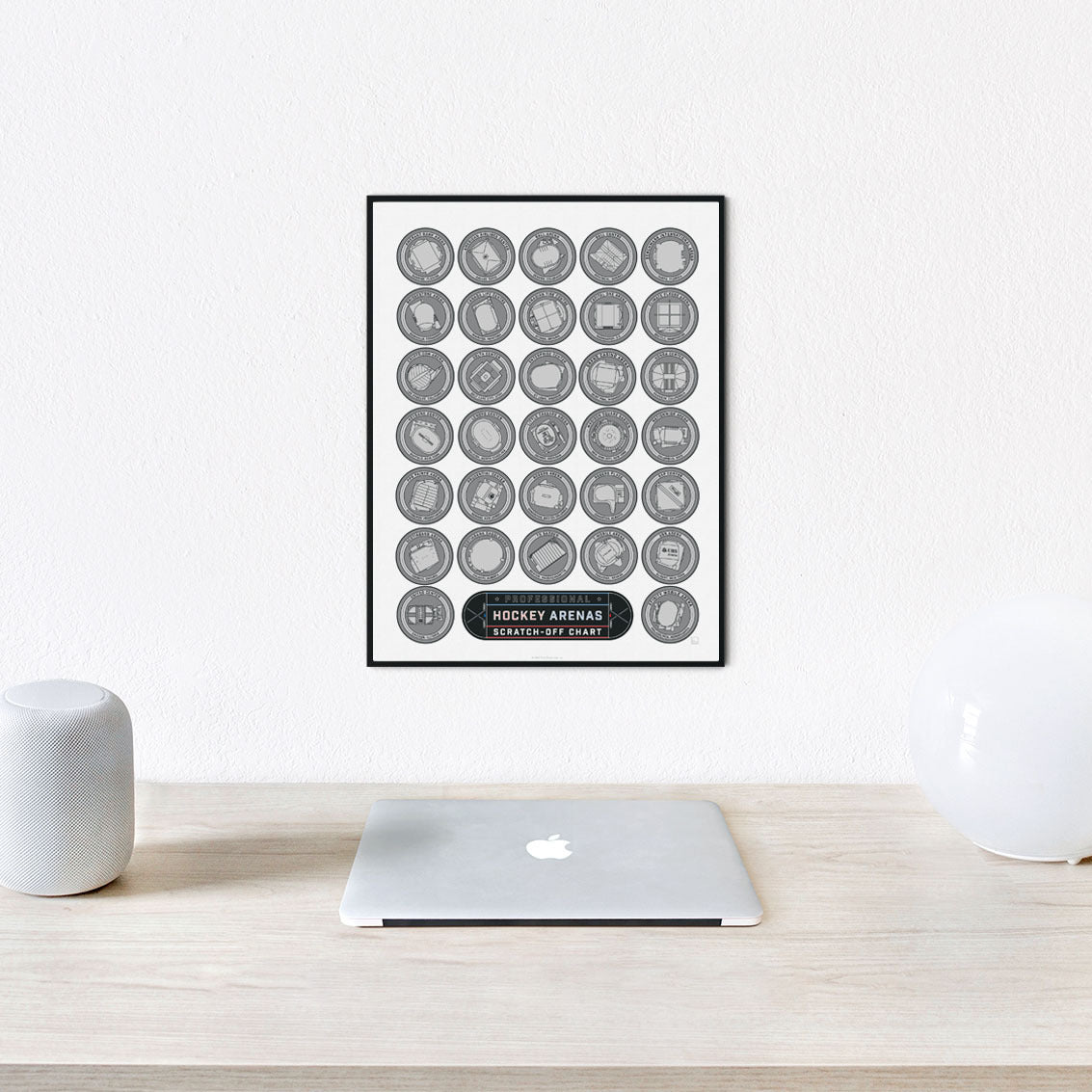 Professional Hockey Arenas Scratch-Off Chart – Pop Chart