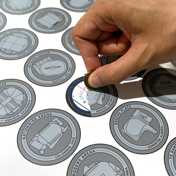 Professional Hockey Arenas Scratch-Off Chart – Pop Chart