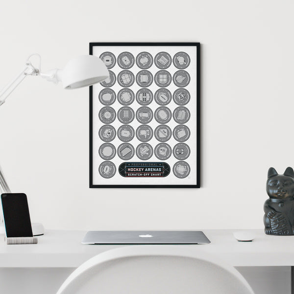 Professional Hockey Arenas Scratch-Off Chart – Pop Chart
