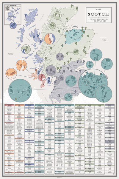 The Map of Scotch – Pop Chart